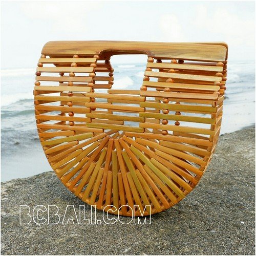 bamboo bags fan design summer season fashion handmade - bamboo bags fan ...