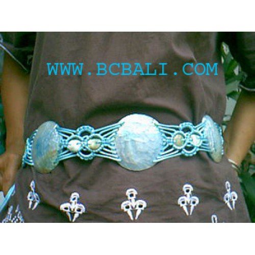 Belt With Shells Mother of Pearls Handmade - Belt With Shells Mother of ...