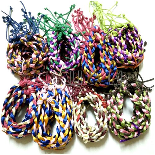 bracelets friendship braid strings rainbow color mixed - bracelets ...