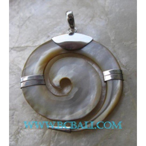 Handmade Shell Silver Pendant - Handmade Shell Silver Pendant, Bali ...