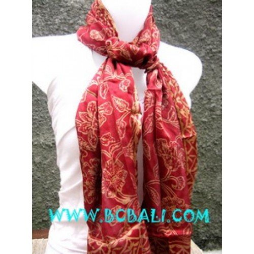 Silk Batik Scarf - handmade Batik Scarves from Silk Material, Stylist ...