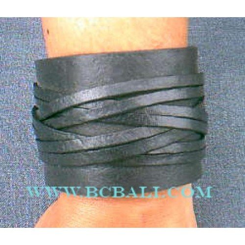 Jewelry Leather Bracelets - Leather Jewelry Crafts, Bali Handicrafts ...