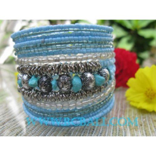 Large Bead Bracelet Turquoise - Jewelry Body Bracelets Bead, Beads ...