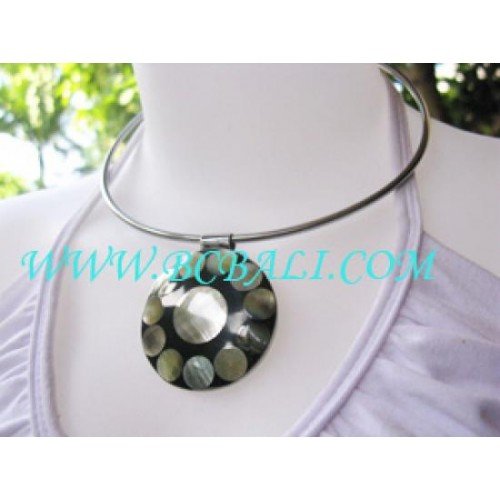 Flower Stainless Shell Choker Necklaces - flower stainless shell choker ...