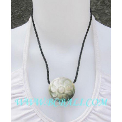 Carved Seashell Necklace Pendants - Bali shell jewelry , jewelry shell ...