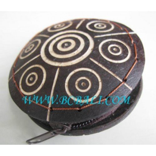 Coconut Wallet - natural motive coconut wallet handmade for women with ...