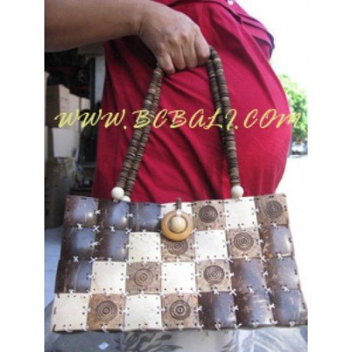 New Organic Coconut Bags - Shopping Handbags Coconut, Organic Wooden ...