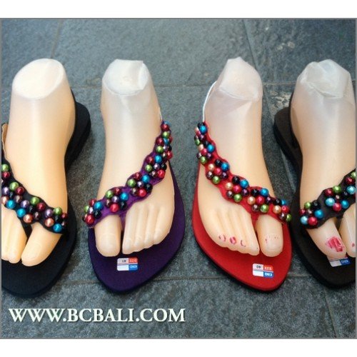 Bali Strappy Sandals Bead Slipper - bali strappy sandals bead, handmade ...